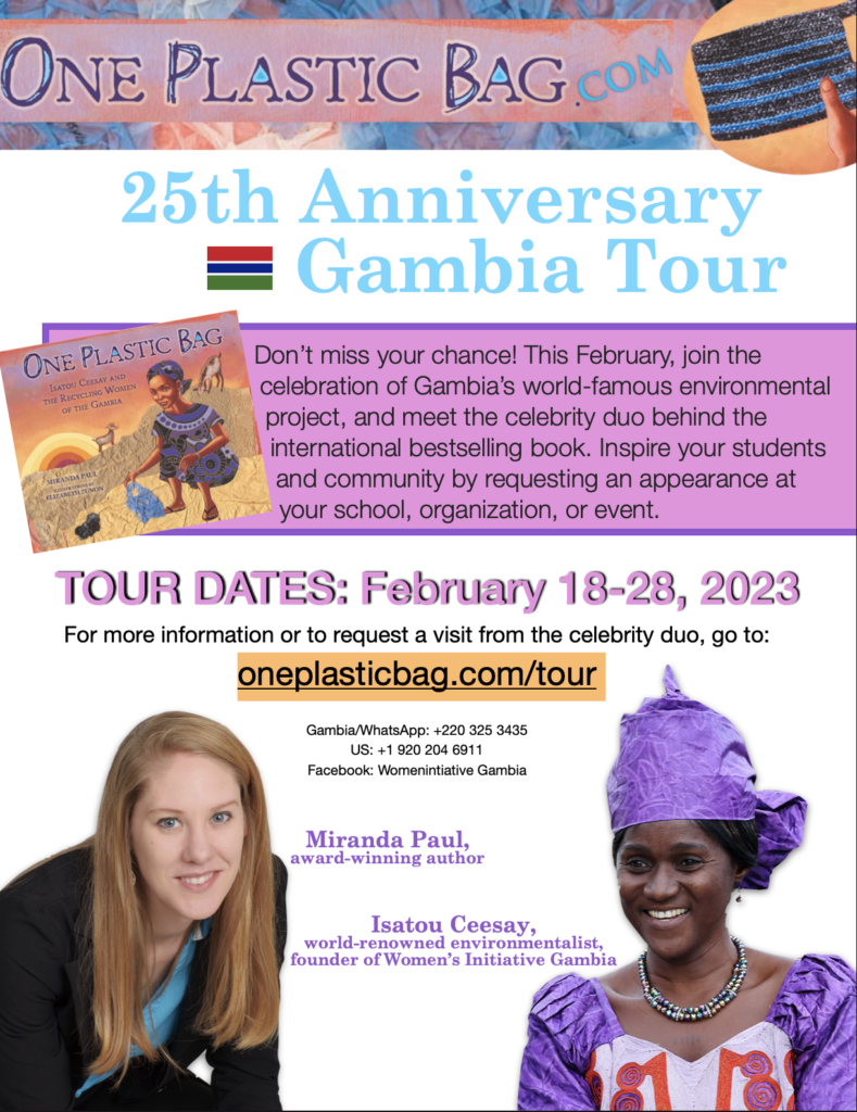 One Plastic Bag Book Tour Launches in Gambia, Africa | MirandaPaul.com